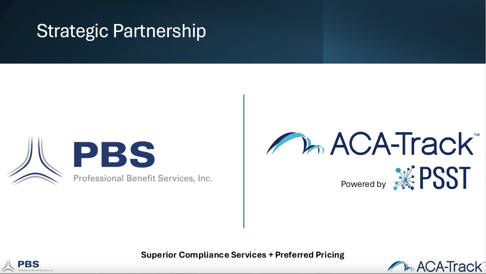 PBS + ACA-Track Partnership | ACA Compliance & Reporting Solutions